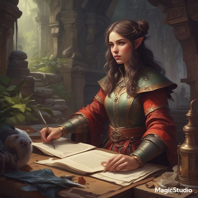 Create your dnd character art and illustration by Aesareo | Fiverr