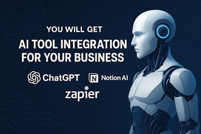 Integrate ai tools chatgpt, notion ai, zapier into your business by Mabdullahai | Fiverr