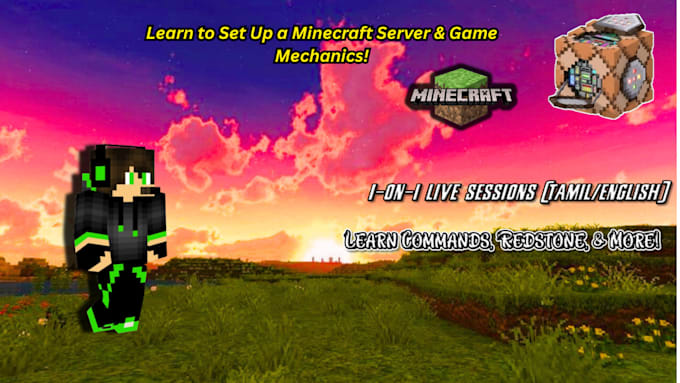 Teach you to setup a minecraft server and game mechanics by Sudhaplayz | Fiverr