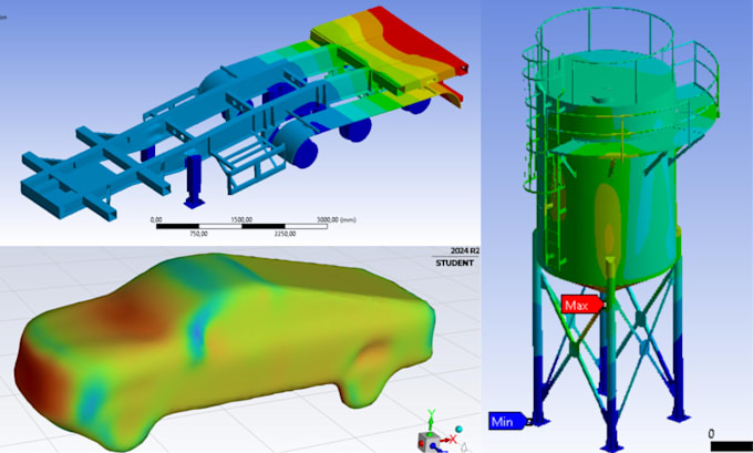 Perform fea analysis and ansys cfd fluent simulations by Dawood_cad | Fiverr