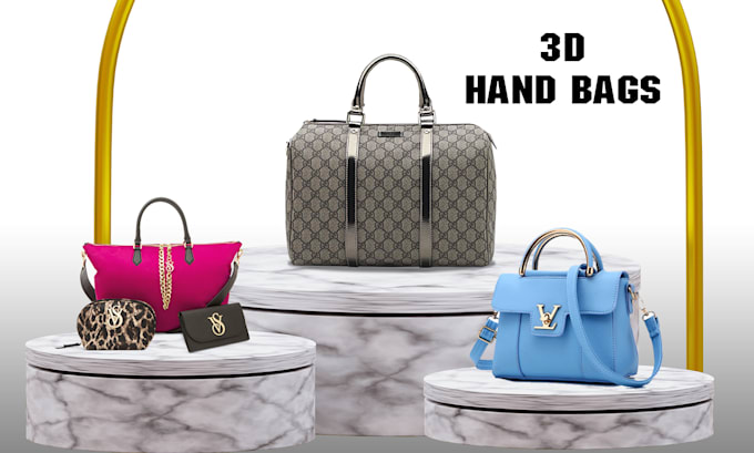Design 3d fashion hand bags modelling and rendering by Rozinakanwal166 ...