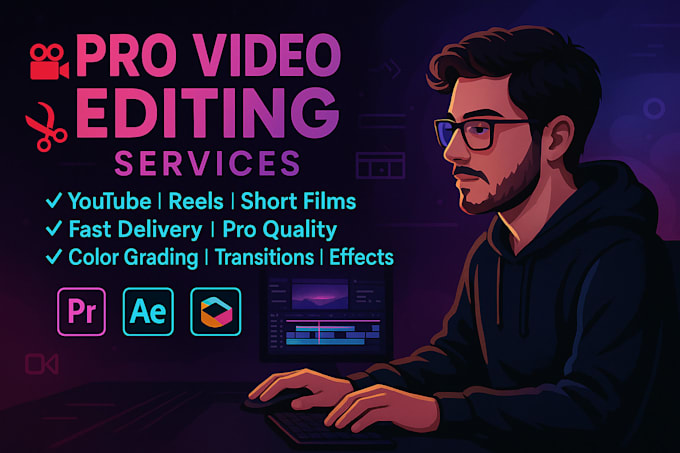 Create stunning video edits for youtube, reels, and social media and more by Pixelmuse02 | Fiverr