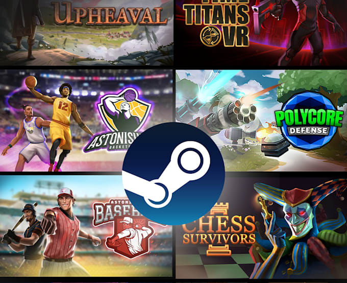 Design steam capsule art steam store page anime character banner by ...