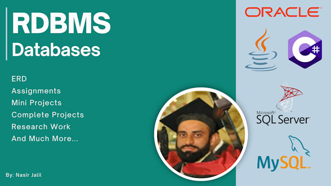Do design databaes, sql, uml diagrams, erd and rdbms by Nasir_jalil | Fiverr