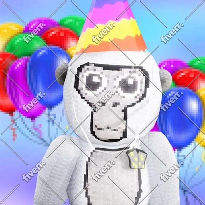 Create a custom gorilla tag plushie pfp for you by Potato_gtag | Fiverr