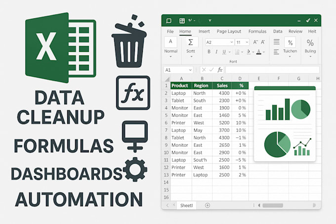 Do advanced excel operations including report automation by Santosh_1331 | Fiverr