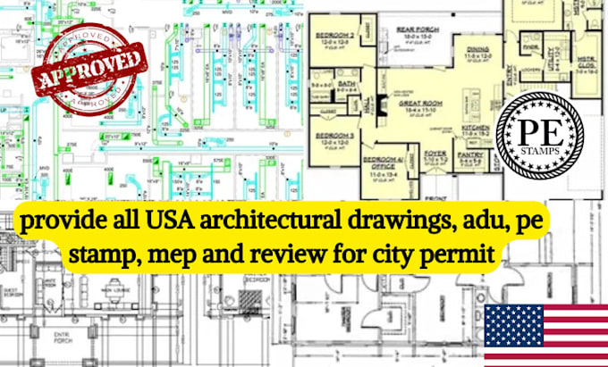Licensed architect, structural engineering mep pe stamp in california ...