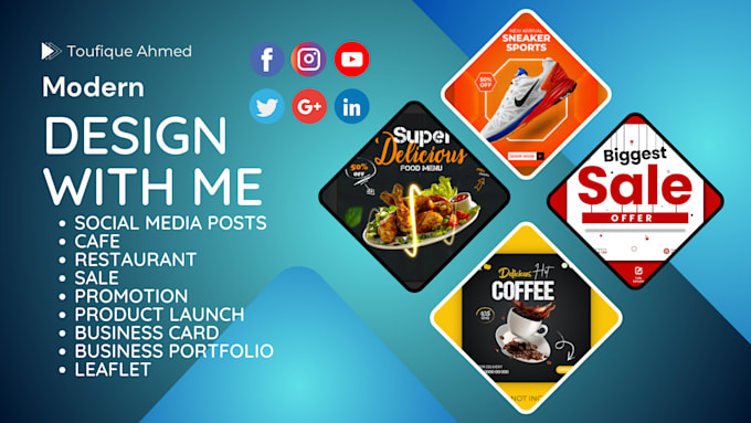 Create social media posts, logo, business branding, cards by ...