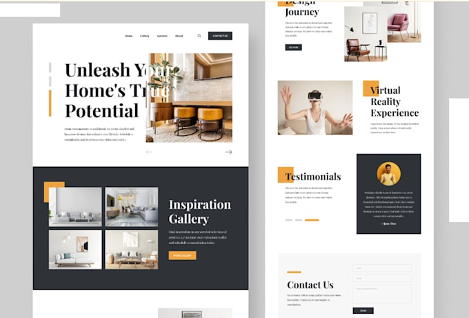 Develop interior design website, portfolio website by Felixharedern ...