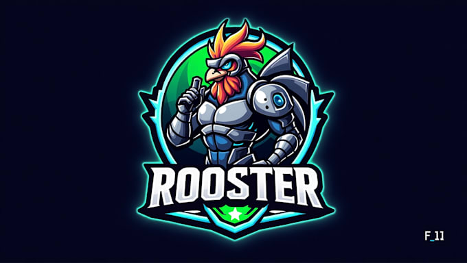 Create amazing rooster gunner logo with free source file by Magnolia ...