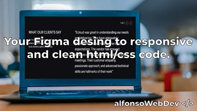 Turn your figma into pixel perfect code by Alfonsowebdev | Fiverr