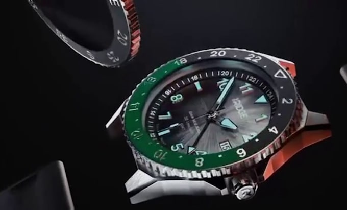 Do 3d watch animation realistic 3dwatch render 3d watch model and ...