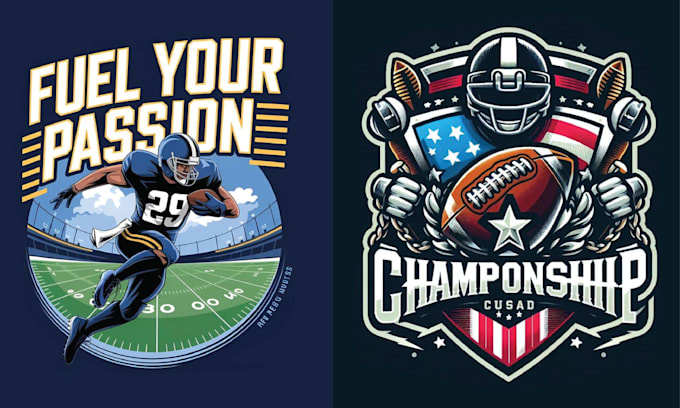 Design sport championship rugby team logo by Sethudson | Fiverr