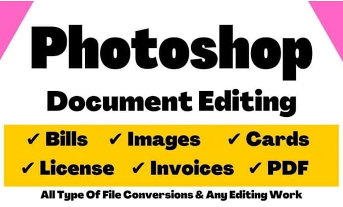 Quick and clean photoshop text editing in documents by Maliha045 | Fiverr