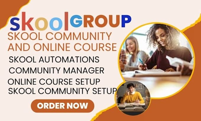 Setup skool community, build skool group, online course and skool ...
