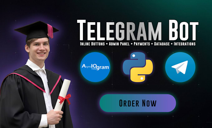 Create a telegram bot using python and aiogram by Artyom_kapustin | Fiverr