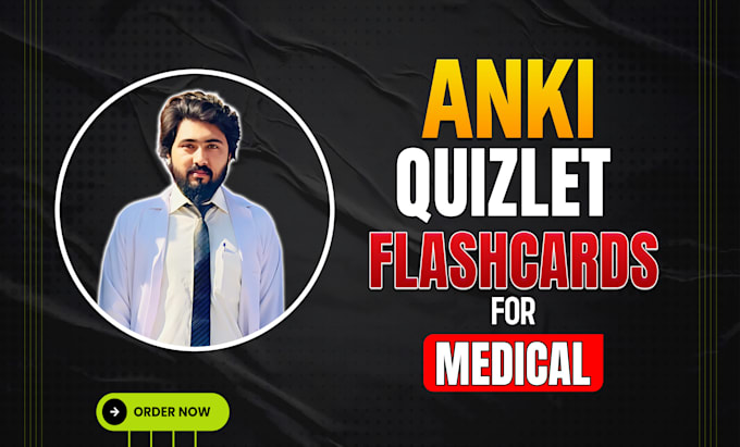 Create medical anki flashcards and quizlet flashcards for you by ...