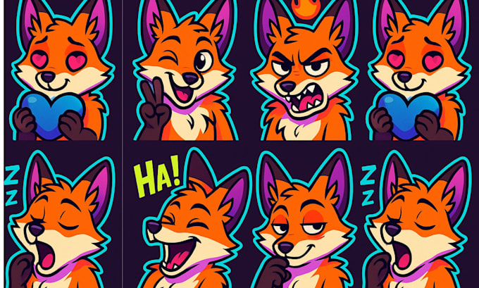 Draw furry telegram stickers, fursona sticker packs, discord or ...