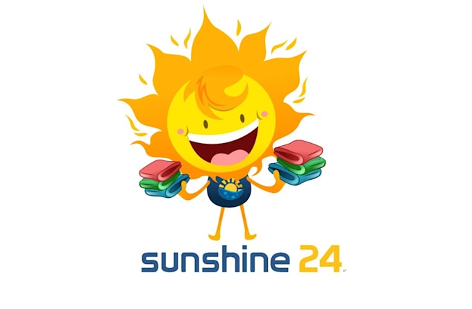 Design a fun sun character laundry business logo by Lacy_gutmann | Fiverr