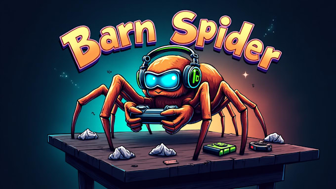 Make amazing barn spider logo with free source file included by Laila ...