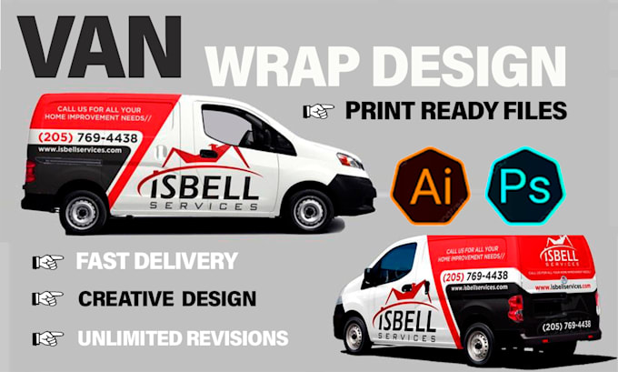 Awesome van wrap design, car wrap design, truck wrap design, vehicle ...