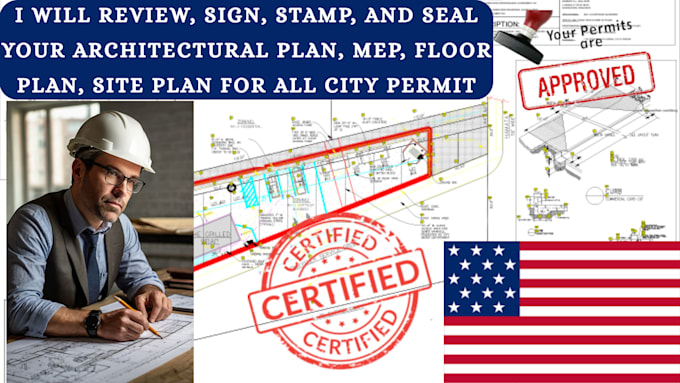 Review architectural drawing structural engineer architectural stamp ...