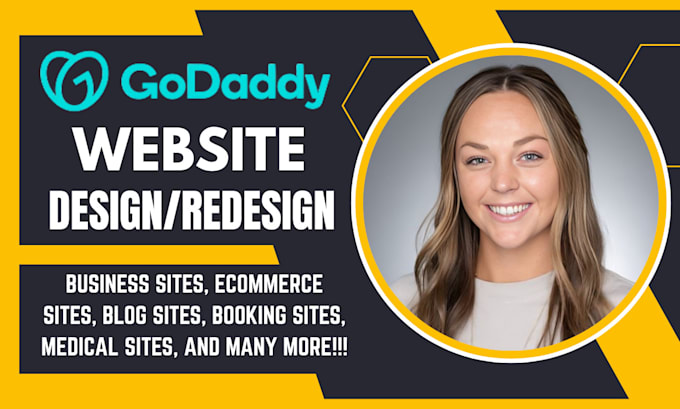Do godaddy website design, redesign godaddy, godaddy builder and ...
