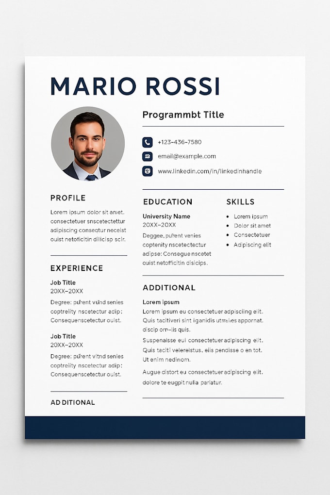 Create a professional, modern cv optimized for success by Visualbyfra | Fiverr
