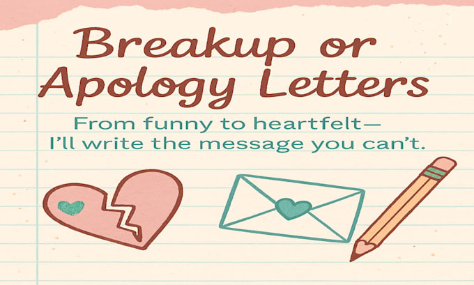 Say it with style with breakup or apology letters, your way by ...