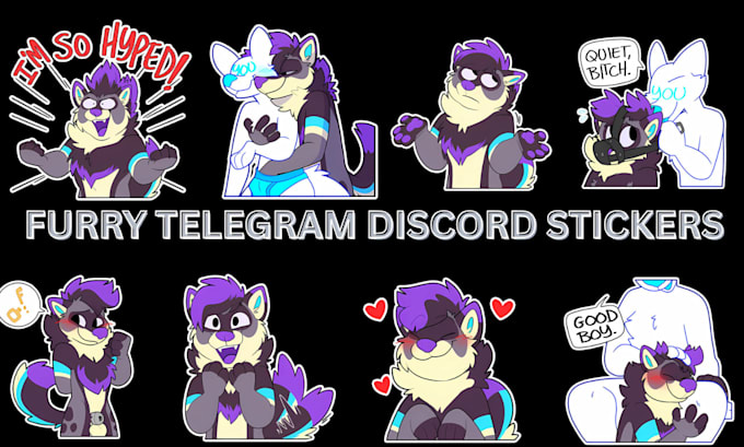 Draw furry telegram stickers nsfw furry stickers discord animated ...