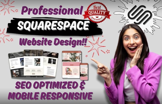 Do squarespace website design, website development, squarespace, square ...
