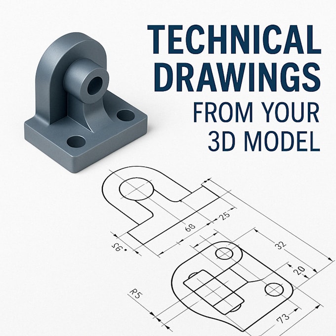 Convert your 3d model into detailed 2d technical drawings by Mateajuran ...