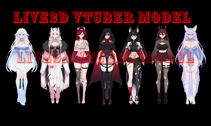 Rig your vtuber model in live2d with expressions by Russ_vtuber | Fiverr