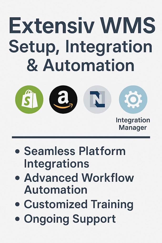 Configure, train and automate extensiv wms and integration manager ...