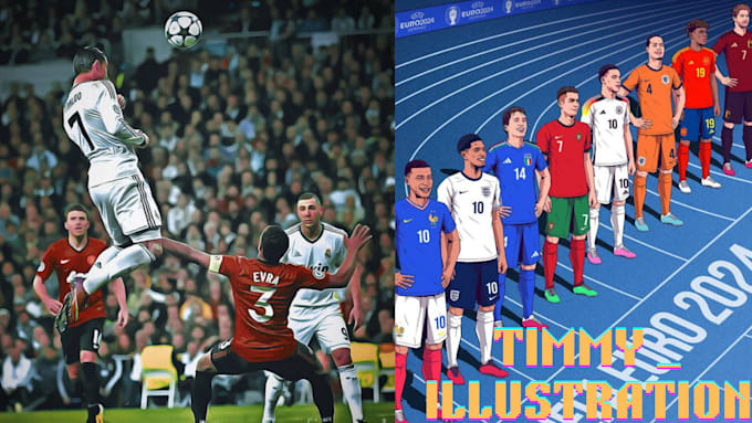 Draw stunning illustrations of football player, basketball nfl, sport ...