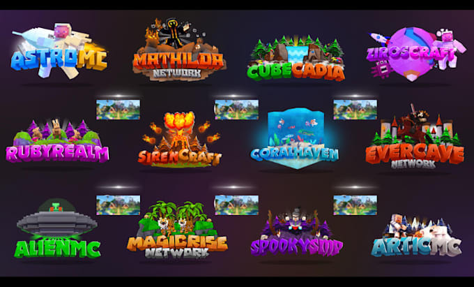 Create bold custom minecraft server logo and server icon by Triumph ...