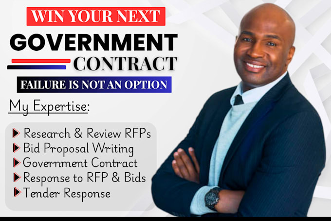Prepare winning bid proposal for usa rfp, rfq, uk tenders and canada ...