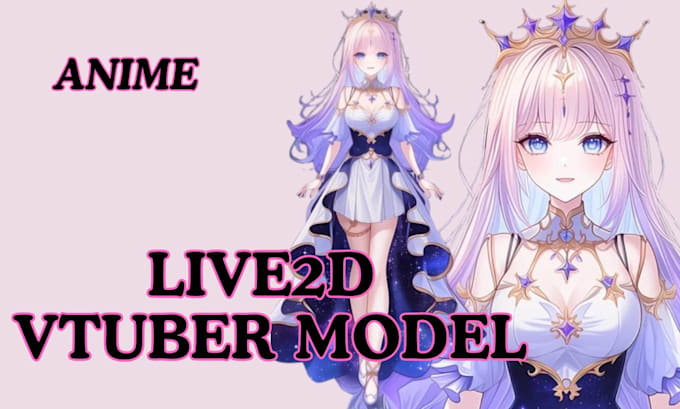 Design live2d vtuber model with rigging, nsfw vtuber character in anime ...
