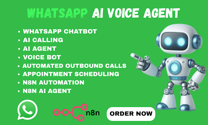 Develop whatsapp ai voice agent, api integration, whatsapp bot with n8n ...