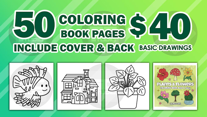 Do coloring book for children by Gregcarrillo | Fiverr