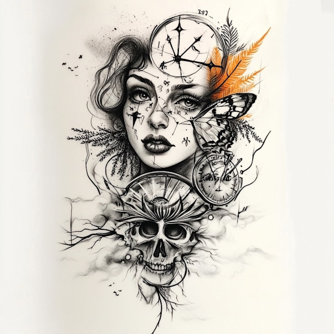 Create custom tattoo design for you by Jillianorris | Fiverr