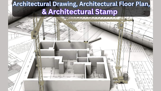Do 2d architectural drawing, architectural floor plan, and stamp by ...