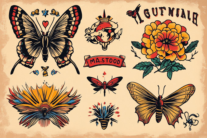 Draw awesome old school tattoo style designs by Jillianorris | Fiverr
