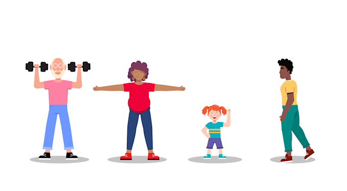 Draw creative yoga, fitness, workout, exercise pose illustrations by ...