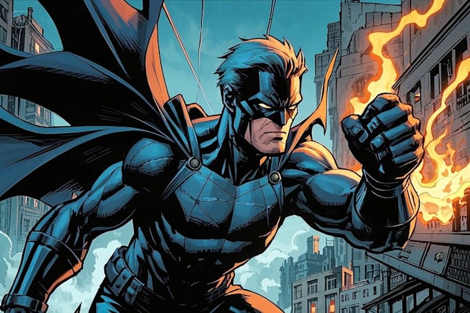 Draw old retro distressed comic illustration by See_meefly | Fiverr