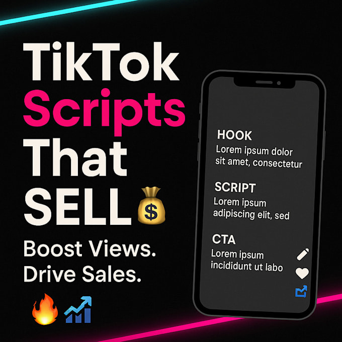 Write engaging tiktok scripts that boost views and sales by Narineee28 | Fiverr