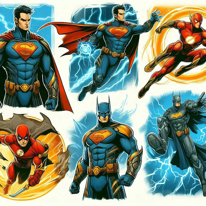 Do a concept art superhero character design for comics by Krausutor162 ...