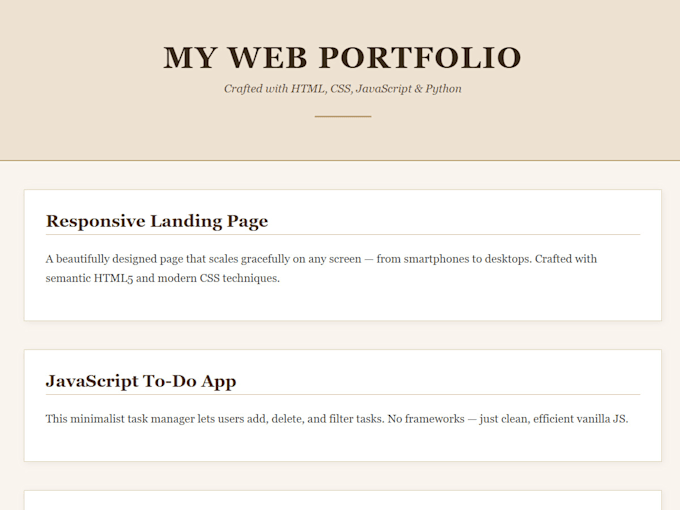 Create a modern responsive website using html, css, and js by Ash_sharma26 | Fiverr