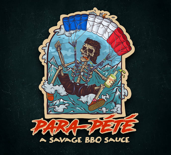 Design flavorful bbq sauce bottle logo by Quincy_huel | Fiverr