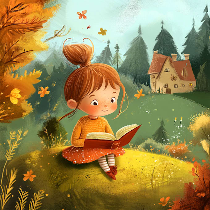 Illustrate children story book illustration, kids story book by ...